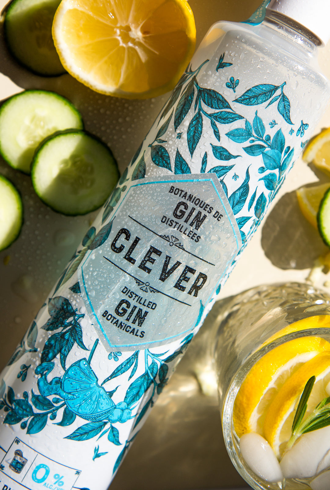 Cocktail sans alcool bleu