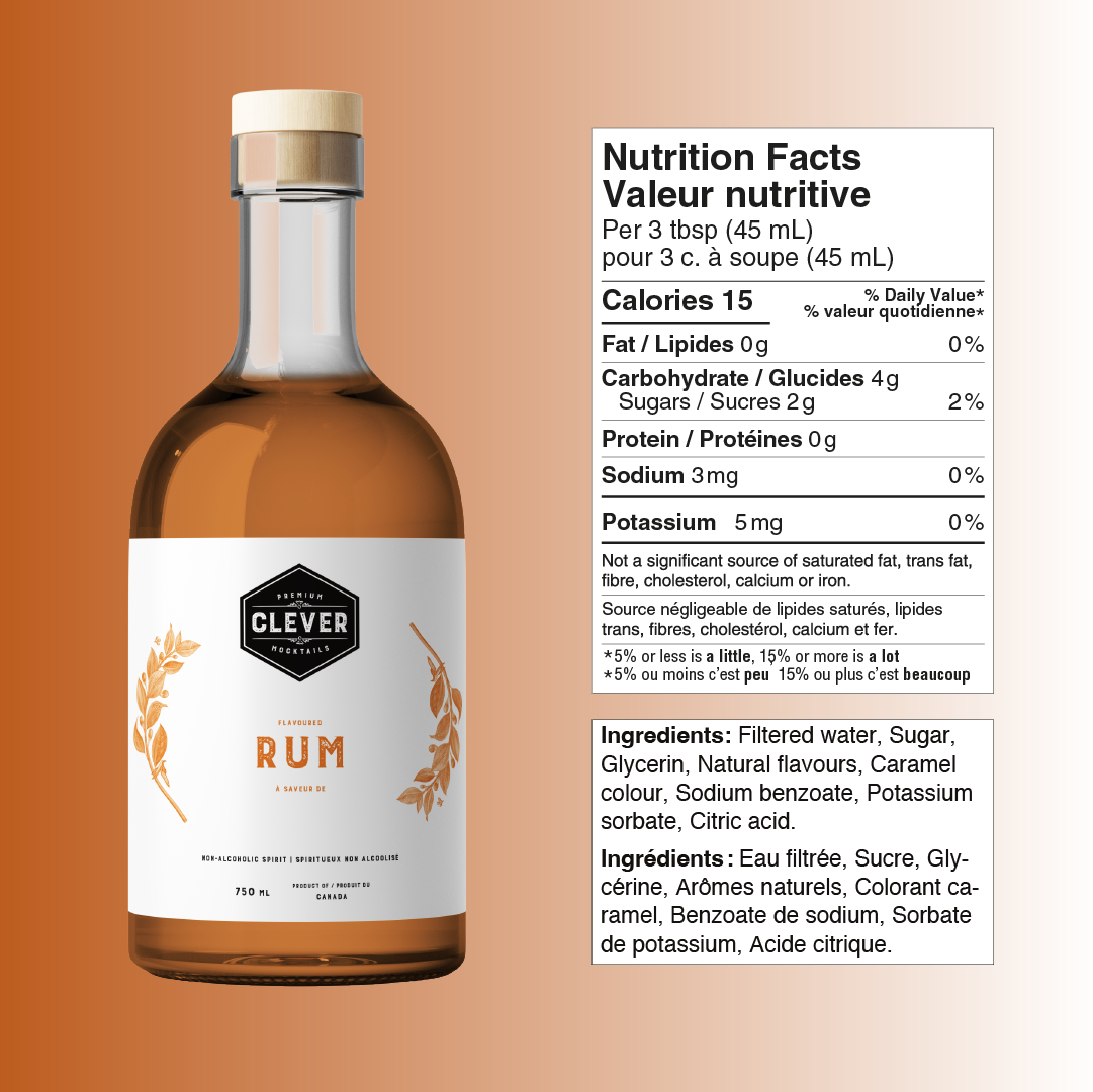 Non-alcoholic Clever Rum 750 mL